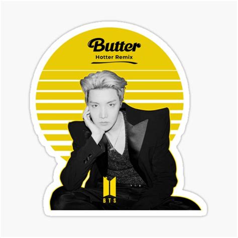 Bts Butter Hotter Remix Teaser J Hope Sticker For Sale By Storecase