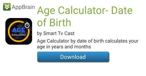 Age Calculator Date Of Birth For Android Free App Download