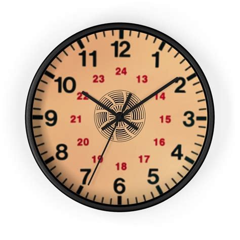 24 Hour Format Clock Etsy