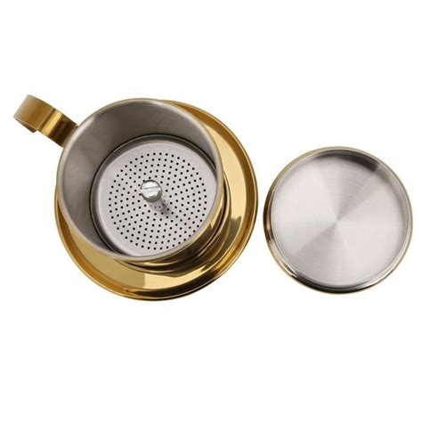 Cafetière goutte à goutte CIKONIELF Acier inoxydable Argent Or Noir Compatible lave