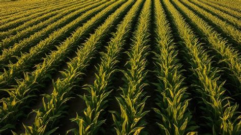 Harvest Corn Field Aerial Premium Ai Generated Image