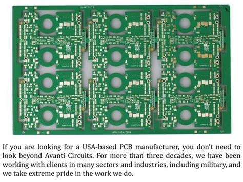 Prototype Quick Turn Pcb From Avanti Circuits PPT
