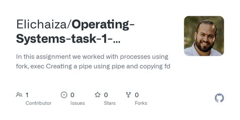 Github Elichaiza Operating Systems Task 1 Creating Processes Pipes File Descriptor In This