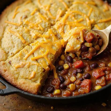 Chili With Cornbread Topping Somonday