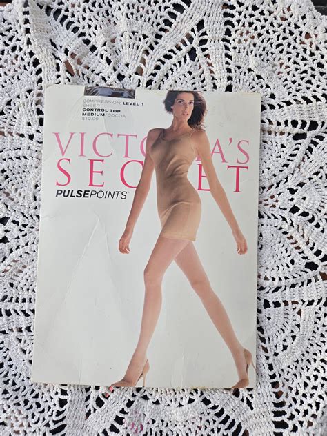Victorias Secret Pulse Points Hosiery Nylons Pantyhose Color Cocoa