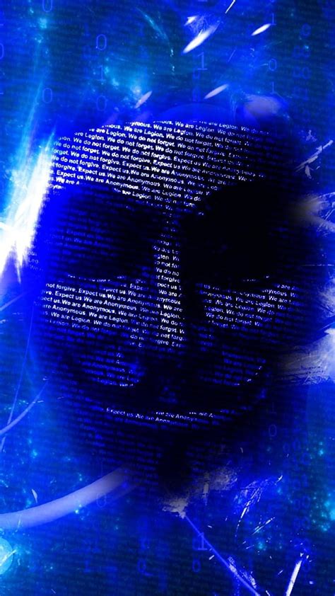 Hacker Blue Background Face Hd Phone Wallpaper Pxfuel