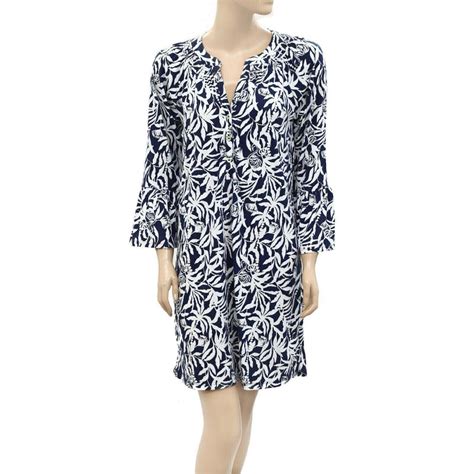 Lilly Pulitzer Norris 3 4 Sleeve Mini Dress Smocked Depop