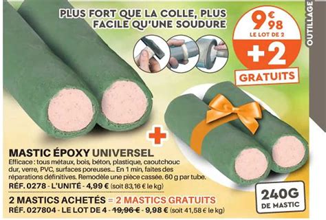 Promo Mastic époxy Universel Chez Shopix Icataloguefr