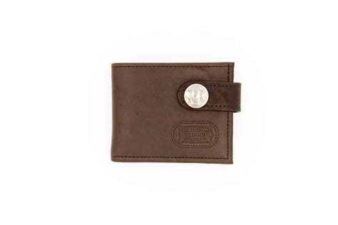 Leather Bifold Wallet Mens Snap Closure Wallet Buffalo Billfold Co