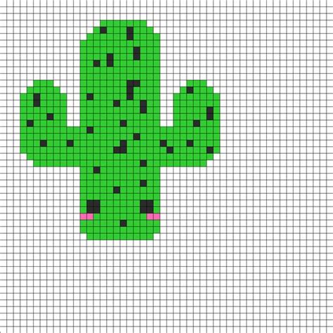 Kawaii Cactus Perler Bead