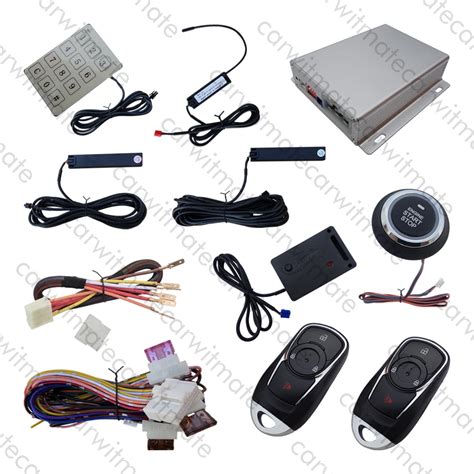 Smartkey RFID PKE Car Alarm With Vibration Warning Passive Keyless Entry Push Start Remote