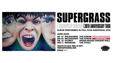 Supergrass Announce A Second Melbourne Show Due To High Presale Ticket