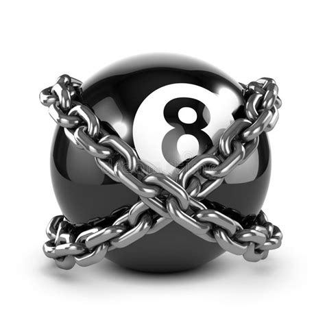 3d Chained 8 Ball Stock Illustration Illustration Of Concept 53733591