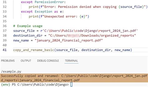 Copy Files And Rename In Python