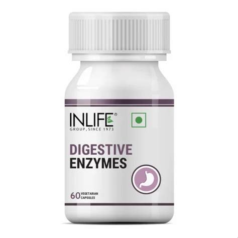 Blend Of Ingrediants Capsules Inlife Digestive Enzymes Supplement For