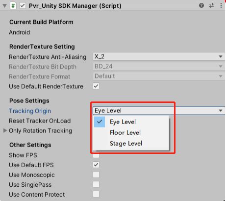 Advanced Features Picovr Unity Sdk Documentation