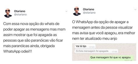 O Whatsapp Libera Função De Apagar Mensagens Enviadas E Os Memes Estão