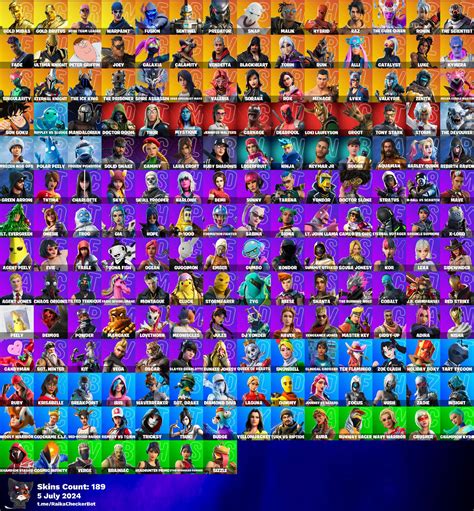189 Skins Og Stw Gold Midas Gold Brutus Fusion Sentinel