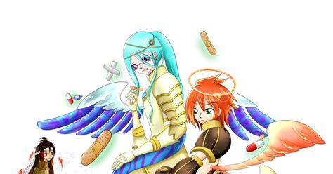 パズドラ 大天使コンビ あすりすのイラスト Pixiv