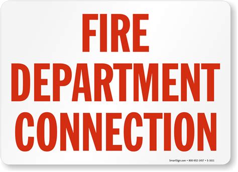 Fdc Signs Fire Department Connection Signs