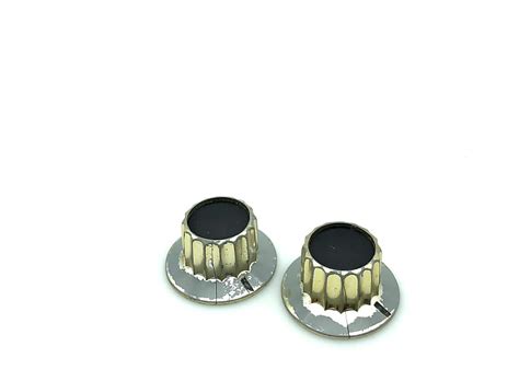 2 Vintage Heathkit Ta 16 Starmaker Amp Knobs Gold Black Reverb