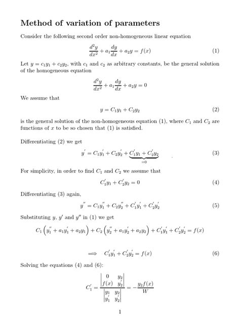 Cauchy Eulers Equation Pdf Rates Mathematics