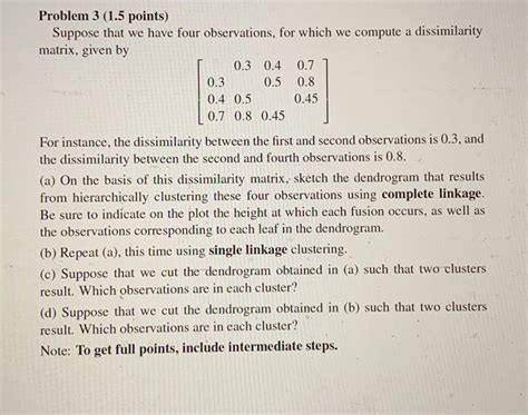 Solved Problem 3 15 Points Suppose That We Have Four