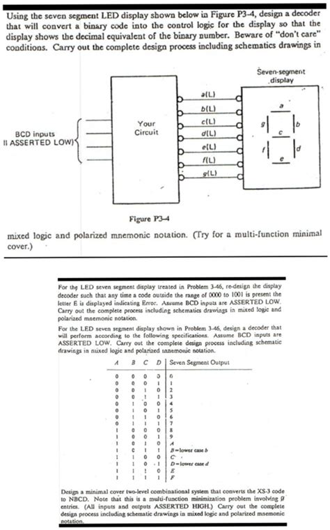 Using The Seven Segment LED Display Shown Below In Figure P Design A Decoder That Will