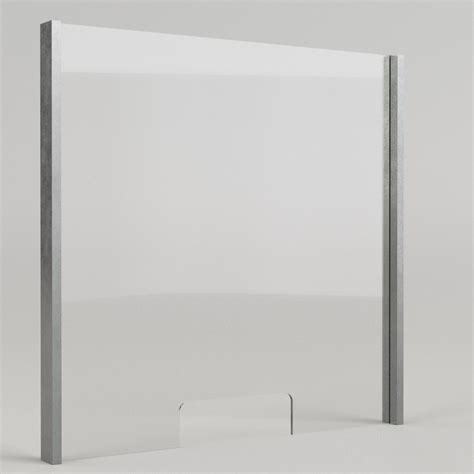Plexiglass Sneeze Guard Panel 3d Model Turbosquid 1574251