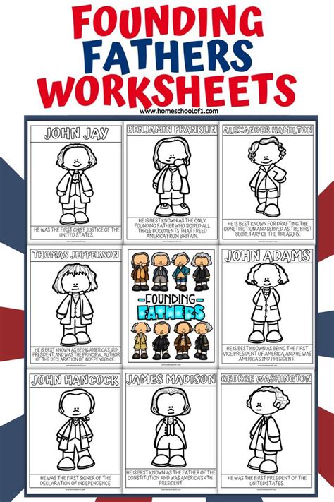 Founding Fathers Worksheets And Facts Motivation Members Worksheets