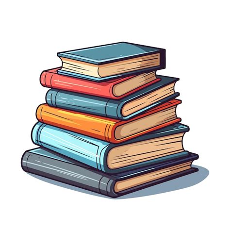 Premium Vector Stack Of Books Image Of Stack Of Books Isolated