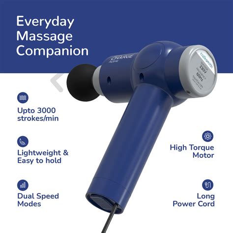 Buy Caresmith Charge Active Corded Massage Gun Blue Online At Best
