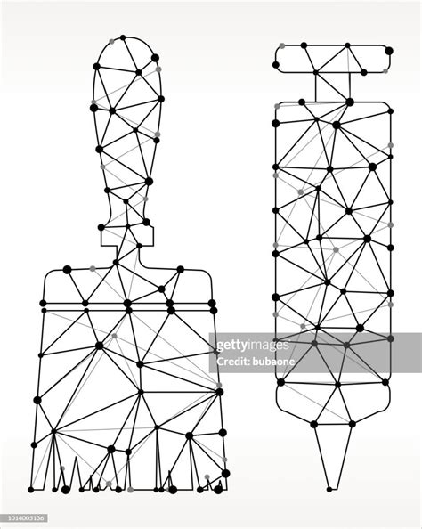 Brush Glue Gun Triangle Node Black And White Pattern High Res Vector