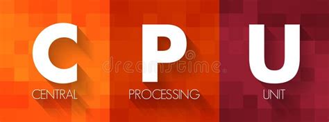 Cpu Central Processing Unit Electronic Circuitry That Executes