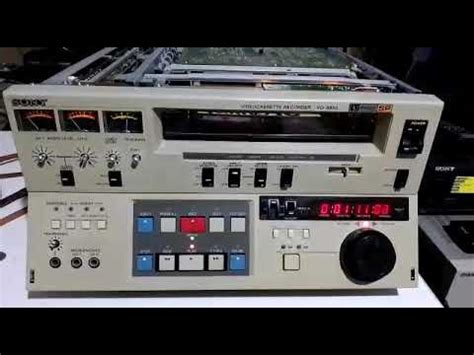 Sony Umatic VO-9850 Test - YouTube