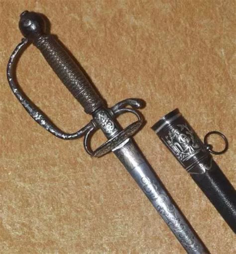 Silver Inlaid Transitional Rapiersmallsword Late 17thearly 18th C In