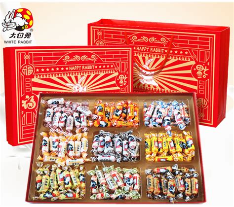 大白兔奶糖混合口味12种礼盒装糖果送女友生日礼物公司团购福利 阿里巴巴