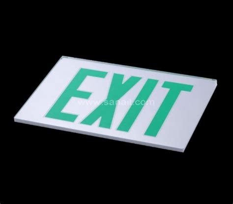 Custom Acrylic EXIT Sign Acrylic Fire Exit Signs Acrylic Emergency Exit Sign
