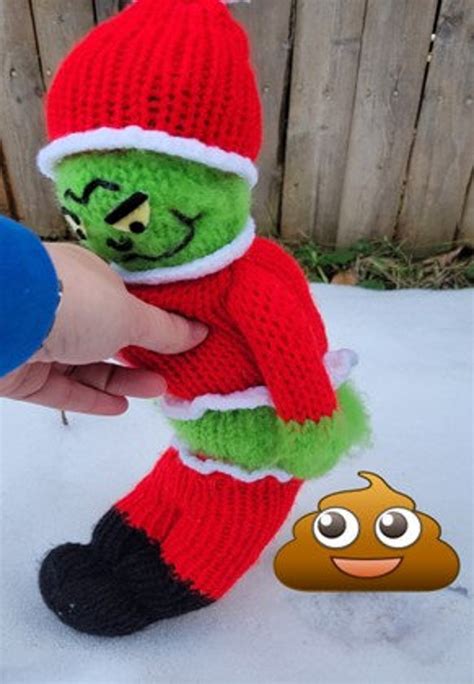 Mooning Grinch Crochet Knitting Machine Doll Funny How The Grinch Stole Christmas Pdf Pattern