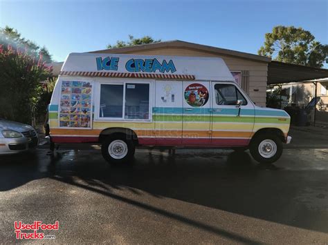 Clean Inside And Out Ford Econoline Ice Cream Truckmobile Ice Cream