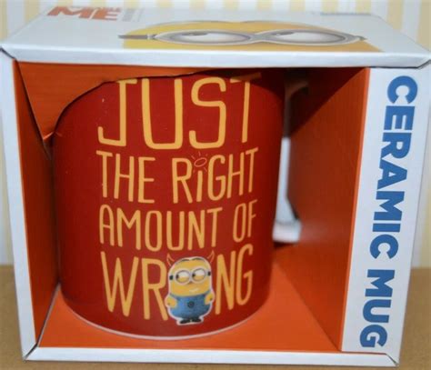 Minions Despicable Me Mug Mug Just The Right Amount Of Wrong £782