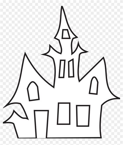 Haunted House Clip Art Halloween Haunted House Template