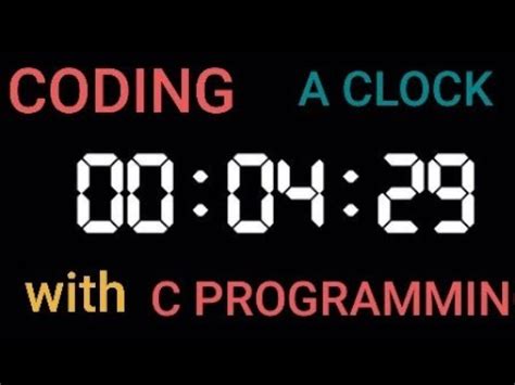 C Programming Project My First Project Digital Clock Coding YouTube
