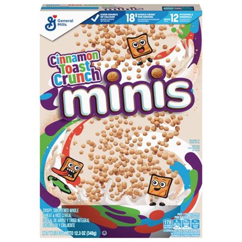 Cinnamon Toast Crunch Wheat And Rice Cereal Crispy Sweetened Whole