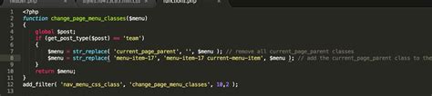 Php Custom Post Type Active Menu Item Stack Overflow