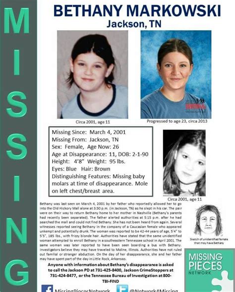 Bethany Markowski Tennessee 2001 Americas Most Wanted Fans