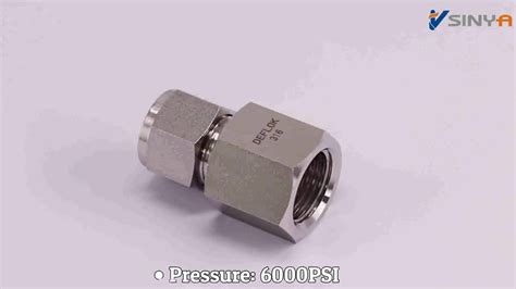 Swagelok Tube Fitting Npt Thread Female Connector Inch Tube X Inch Compression