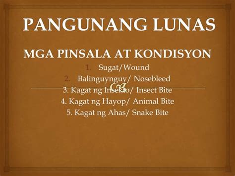 Mga Pinsala At Kondisyon Sa Pagsasagawa Ng Badagingpptx