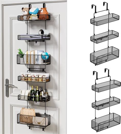 Hapirm Over The Door Organizer Hanging Door Organizer With 4 Metal