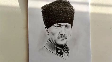Atatürk portresi nasıl çizilir Mustafa Kemal Atatürk Karakalem Portre